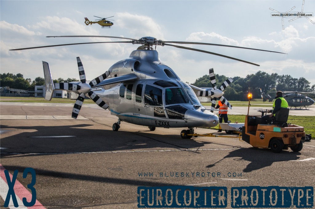 Eurocopter X3 prototype on ground – BlueSkyRotor.com